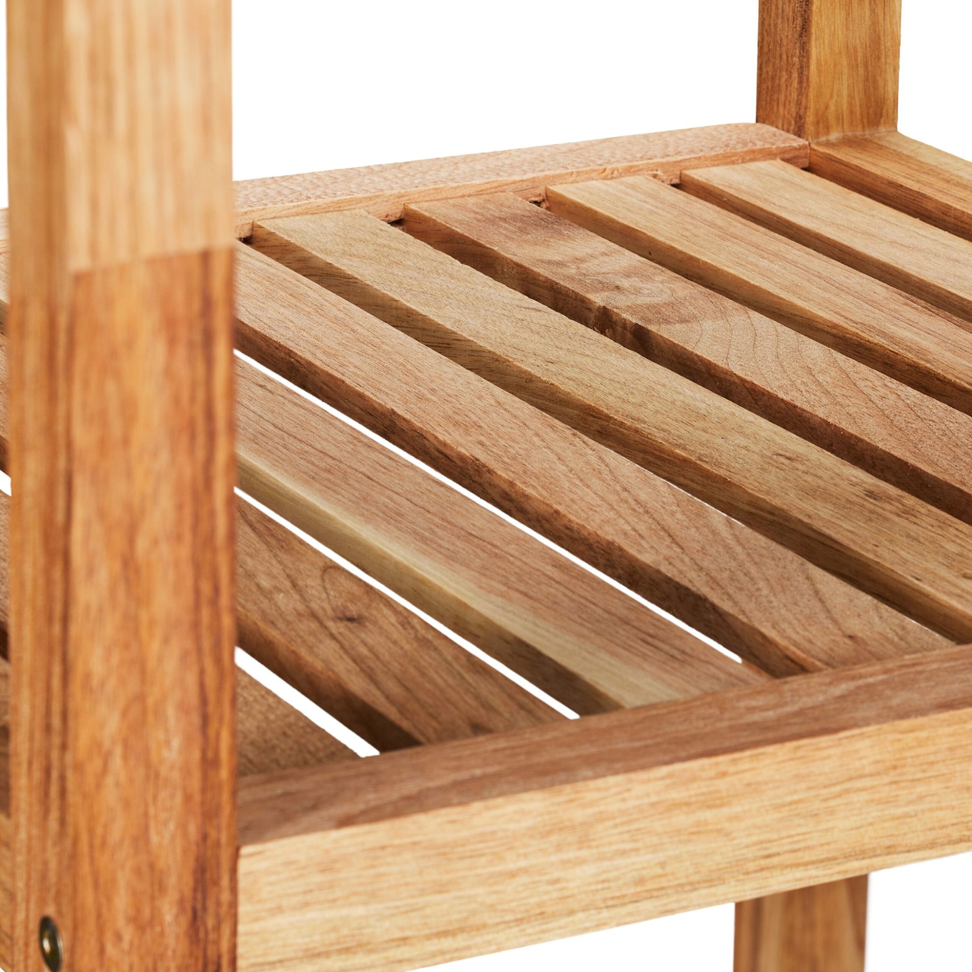 Raft universal, etajera cu 4 polite, lemn, natur, 110 x 35 x 35 cm ...