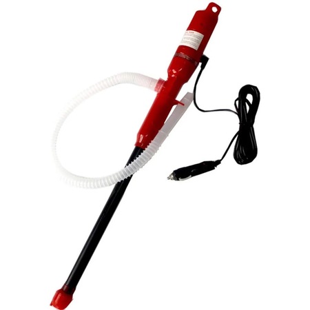 Pompa electrica pentru transfer combustibil/apa, ABS, 12V/24V, Rosu ...