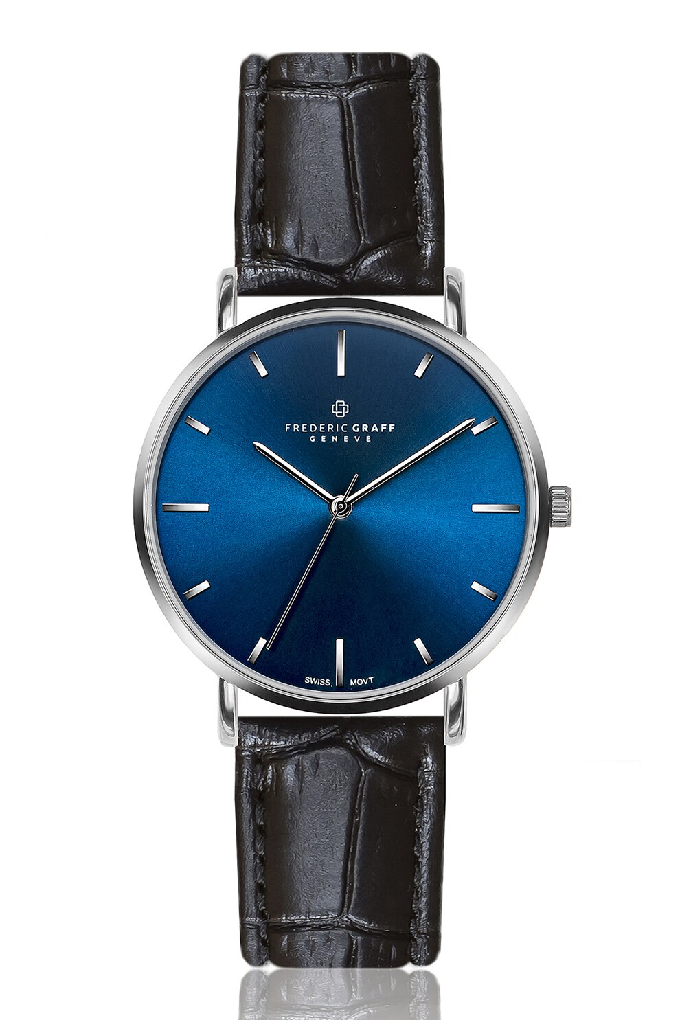 Frederic Graff, Bőrszíjas karóra, Ezüstszín, Fekete - eMAG.hu