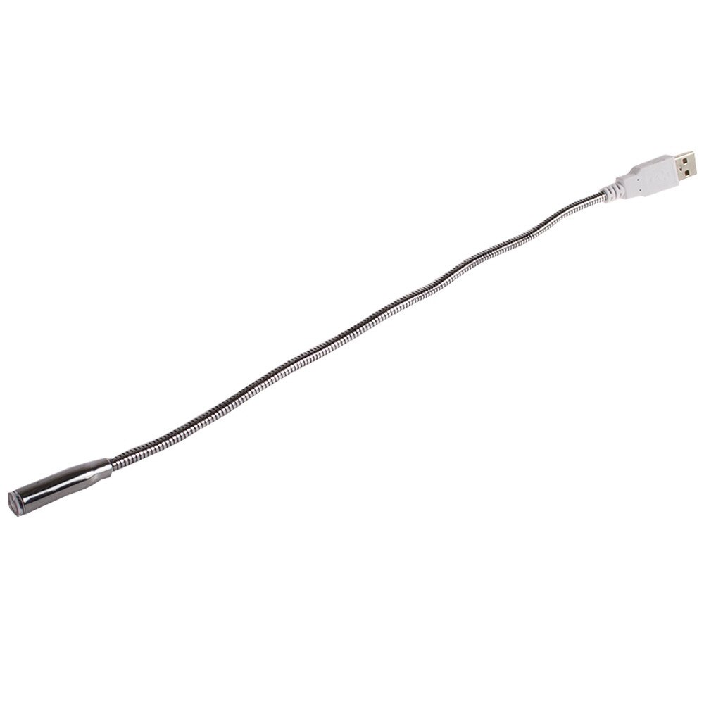 Lampa USB cu LED pentru laptop, cu brat flexibil, Maxx, argintiu - eMAG.ro