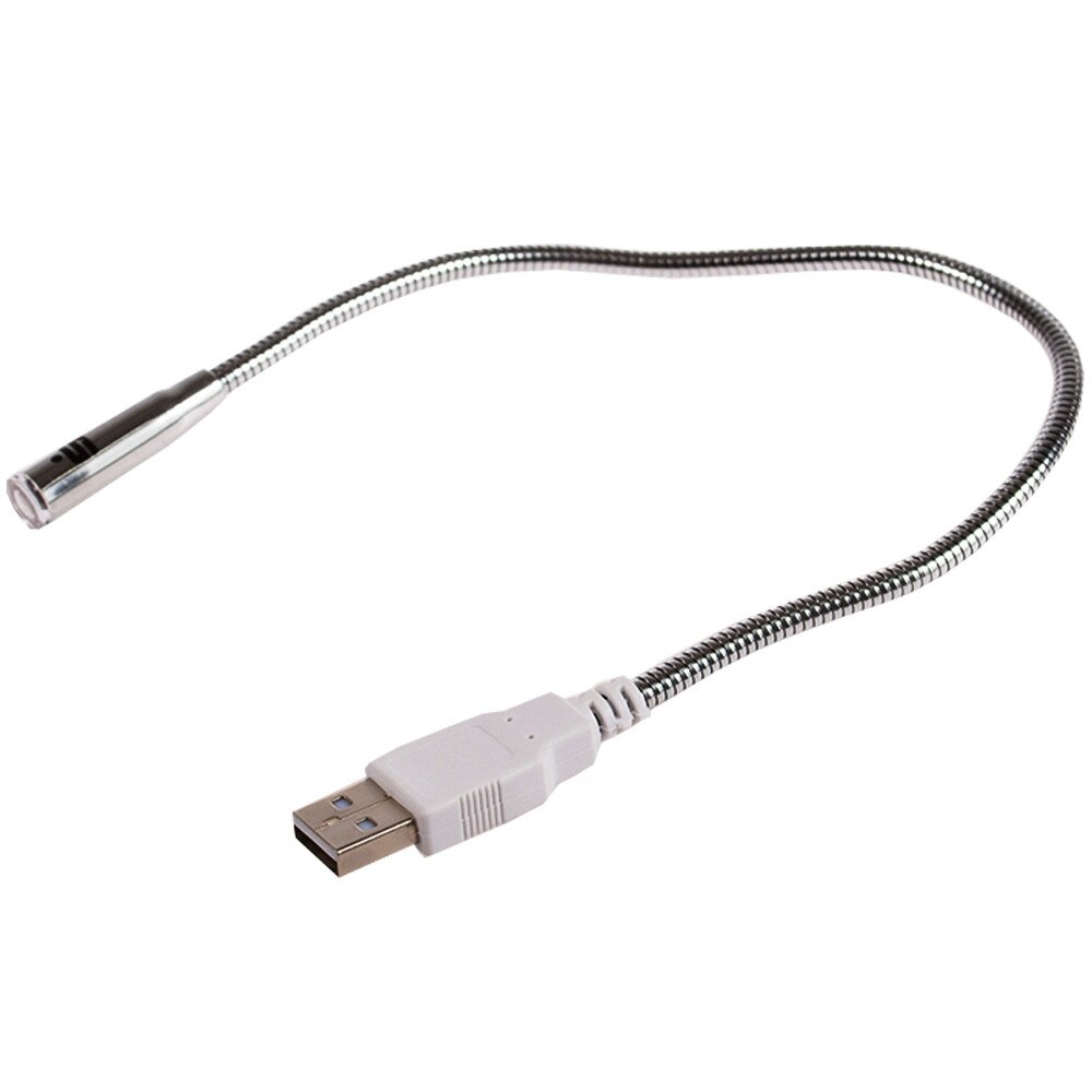 Lampa USB cu LED pentru laptop, cu brat flexibil, Maxx, argintiu - eMAG.ro