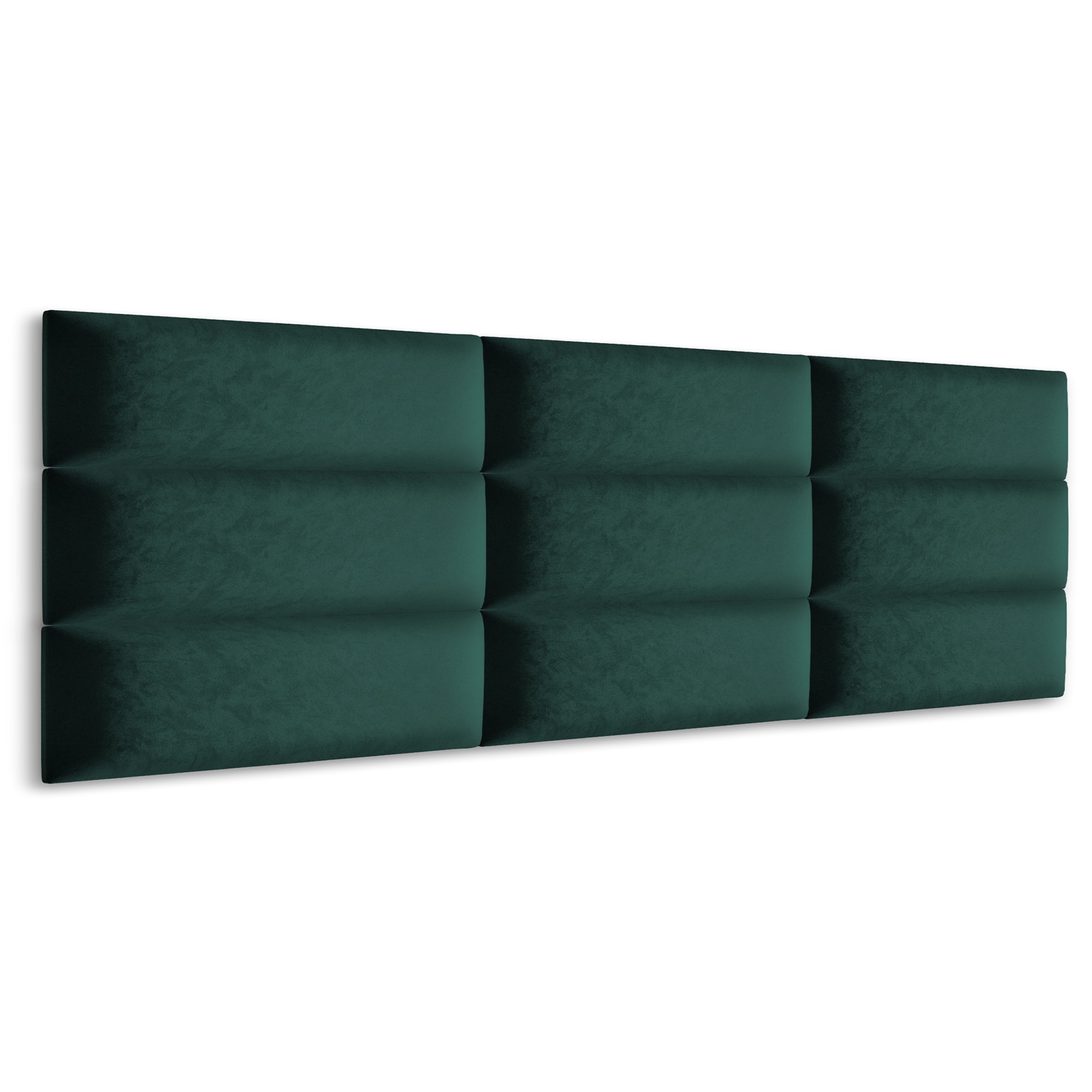 Panou Tapitat Pentru Perete Catifea 3D Verde inchis 90x30cm - eMAG.ro