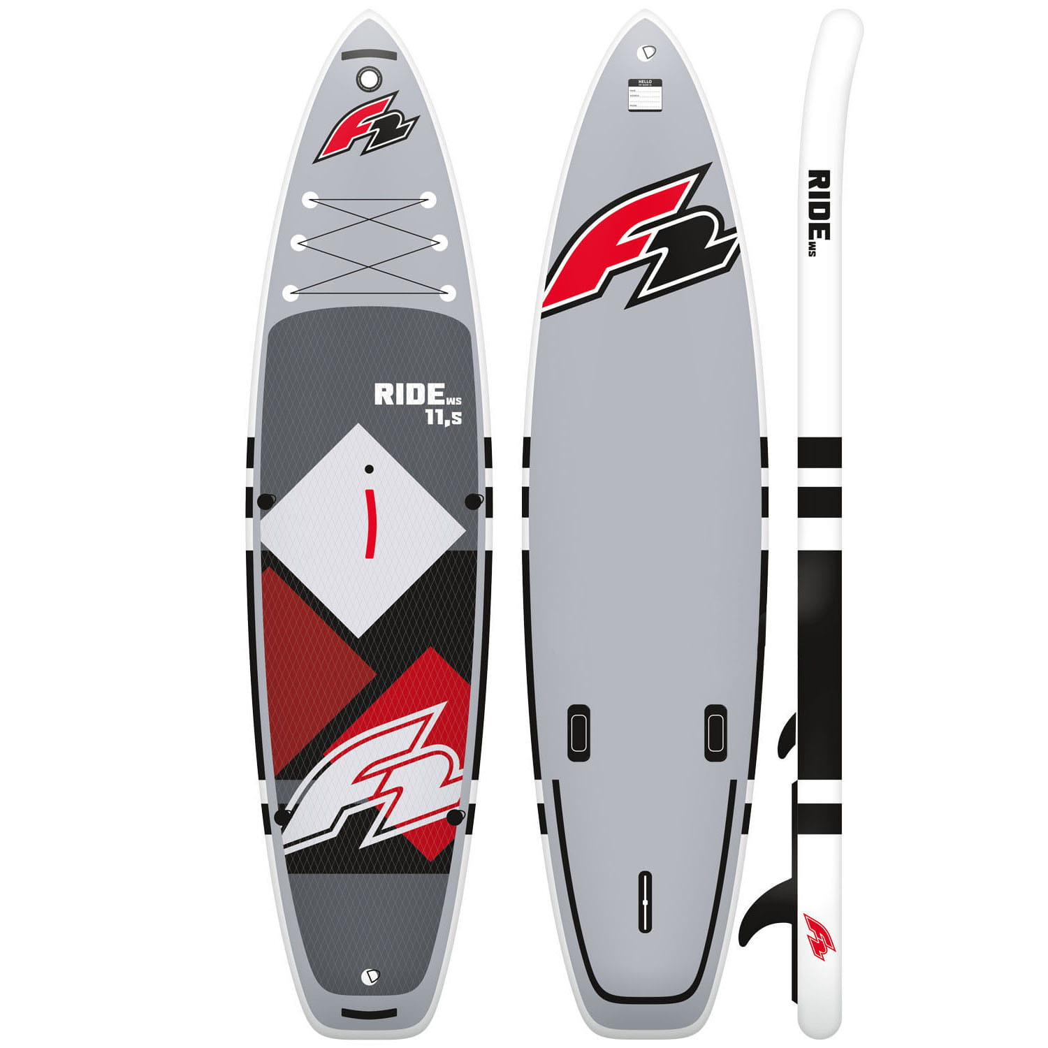 Комплект надуваема дъска WindSUP F2 RIDE WINDSURF 10'5" Червен 320 x 82 ...