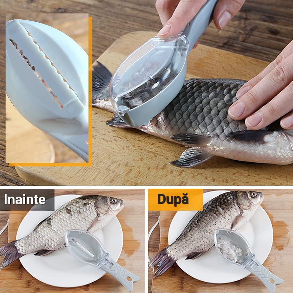 Dispozitiv pentru curatat solzii de peste DIGIMAT, prevazut cu capac, indeparteaza solzii cat ai ...