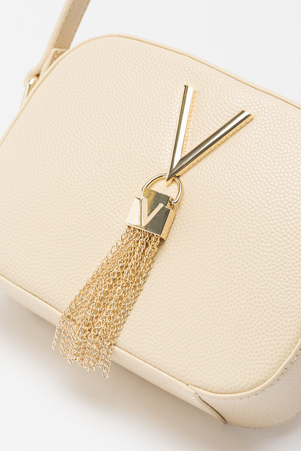 Valentino Bags, Geanta crossbody de piele ecologica Divina, Bej - eMAG.ro