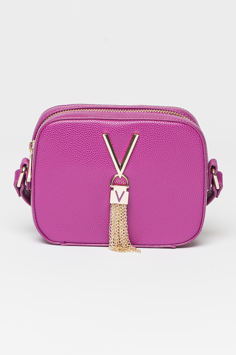 Valentino Bags, Geanta crossbody de piele ecologica Divina, Roz ...