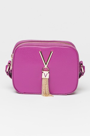 Valentino Bags, Geanta crossbody de piele ecologica Divina, Roz ...