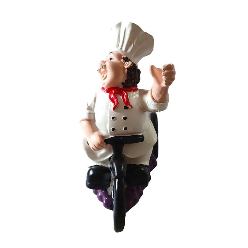 Декоративна фигурка, Готвач, Многоцветна, 33 см, L124 - eMAG.bg
