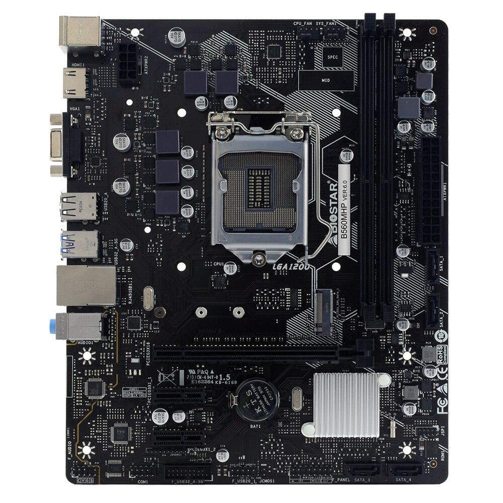 Дънна платка BIOSTAR B560M HP, socket 1200, mATX - eMAG.bg