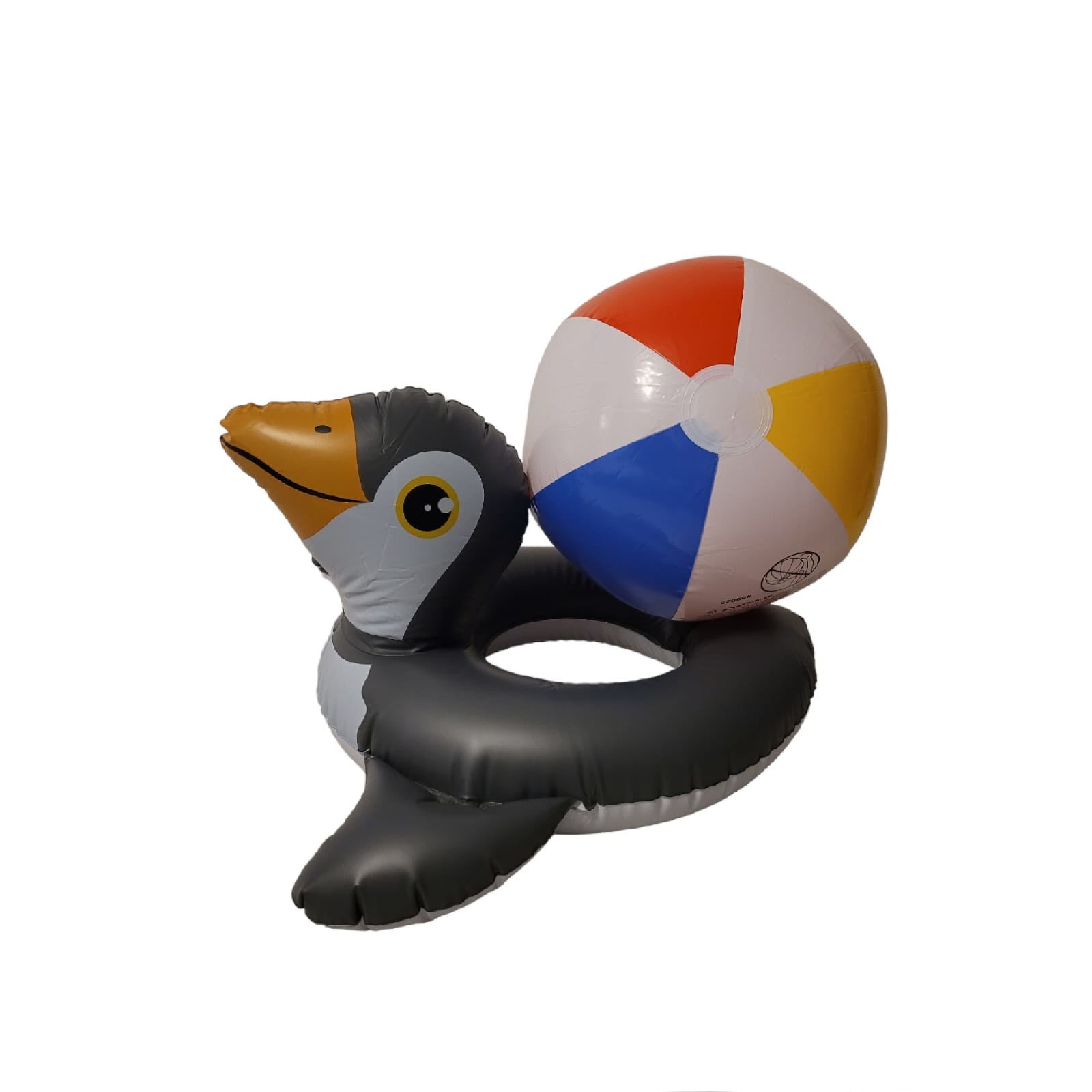 Colac gonflabil pentru inot Pinguin si minge de plaja Intex - eMAG.ro