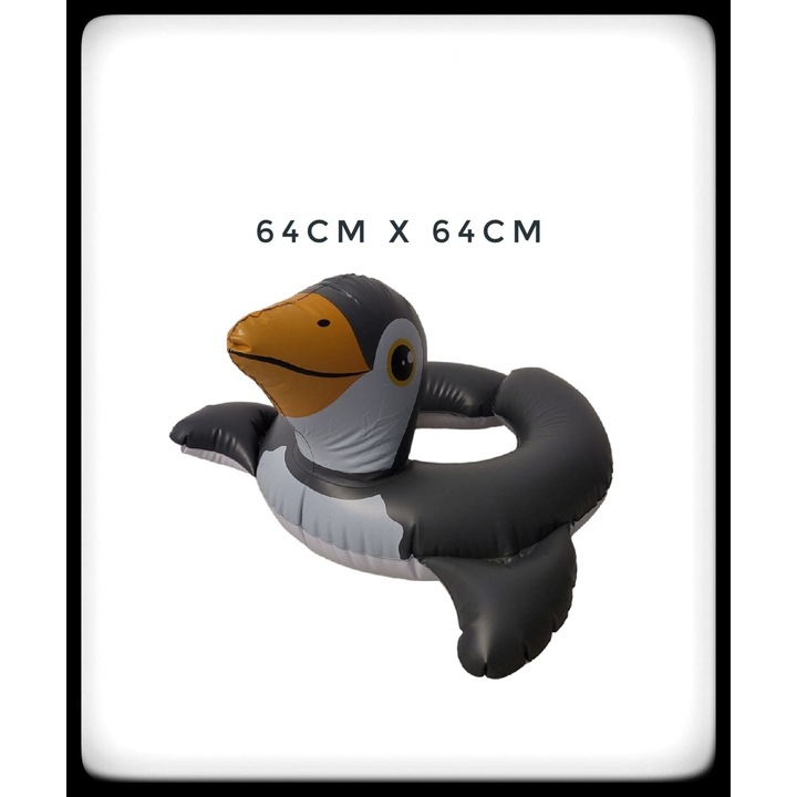 Colac gonflabil pentru inot Pinguin si minge de plaja Intex - eMAG.ro