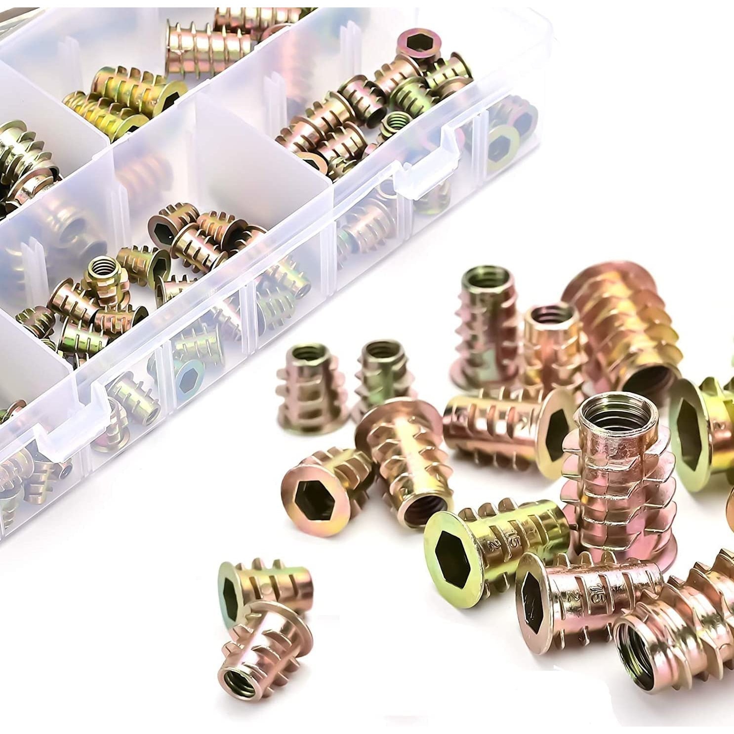 Set 170 piulite, cap haxagonal, M4 M5 M6 M8, din aliaj de zinc, pentru ...