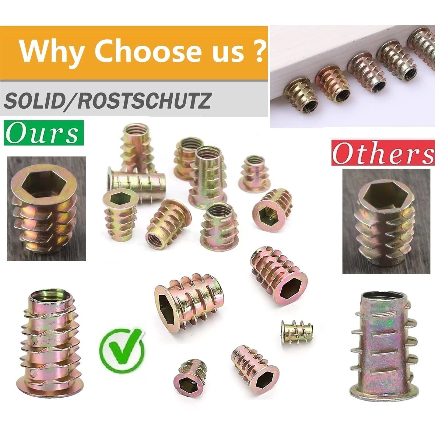 Set 170 piulite, cap haxagonal, M4 M5 M6 M8, din aliaj de zinc, pentru ...