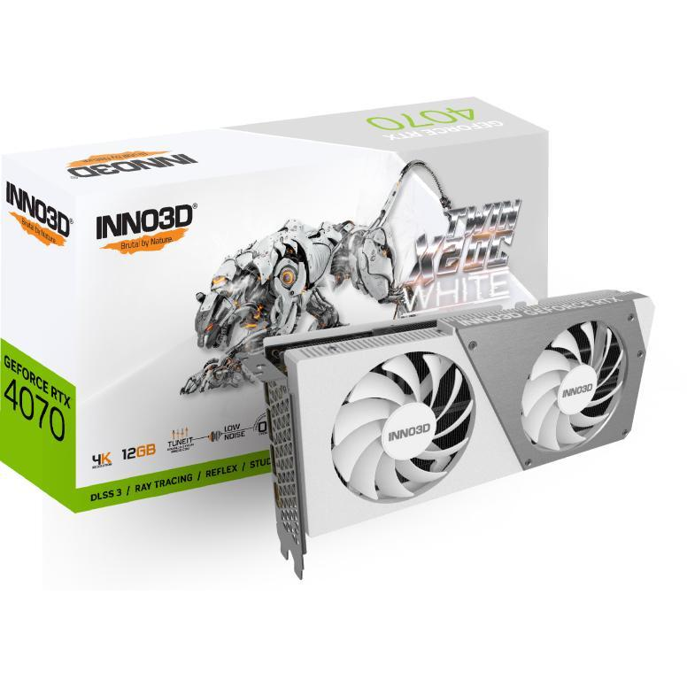 INNO3D NVIDIA GEFORCE RTX 4070 TWIN X2 OC WHITE 12GB GDDR6X 192bit ...