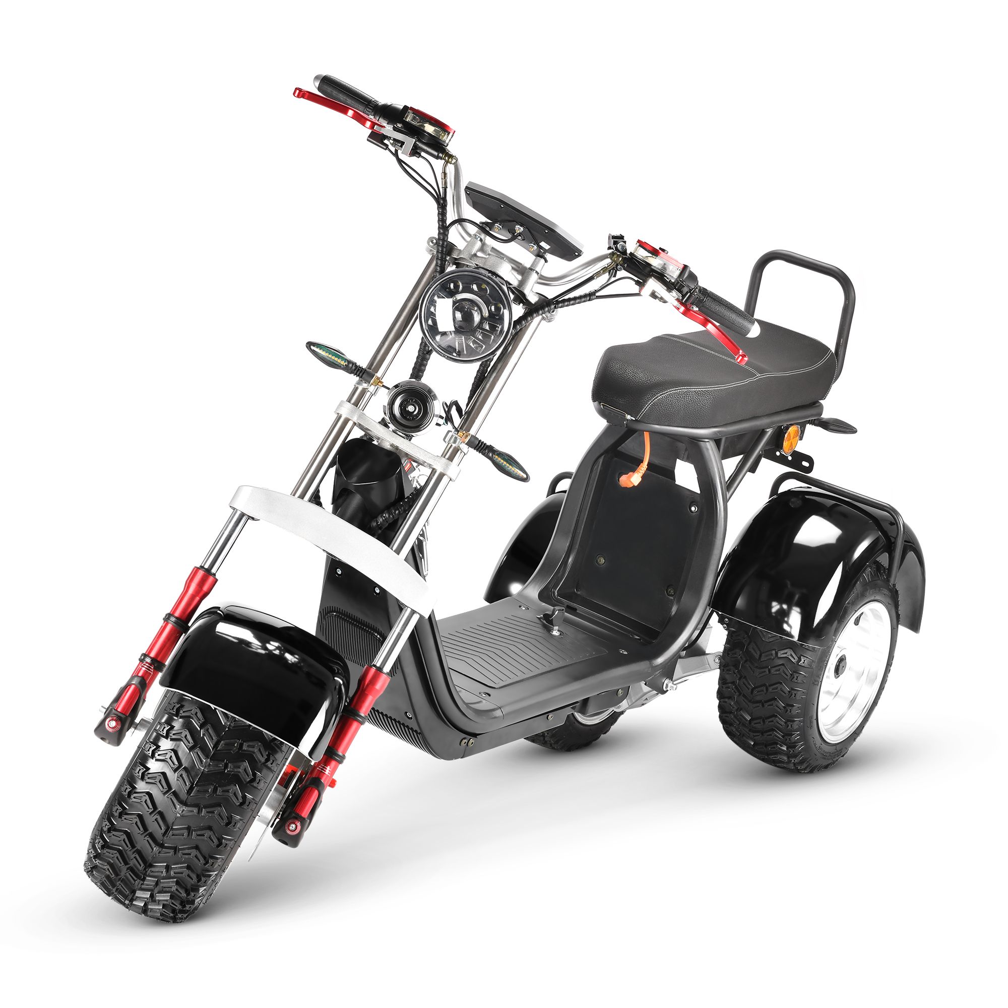 Tricicleta electrica CityCoco Harley RDB TX-08-4 E1 Negru, 4000W, 25km/h, fara permis de ...