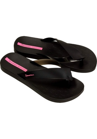 Slapi dama, Ipanema, Cauciuc, Negru/Roz, 35-36 - eMAG.ro