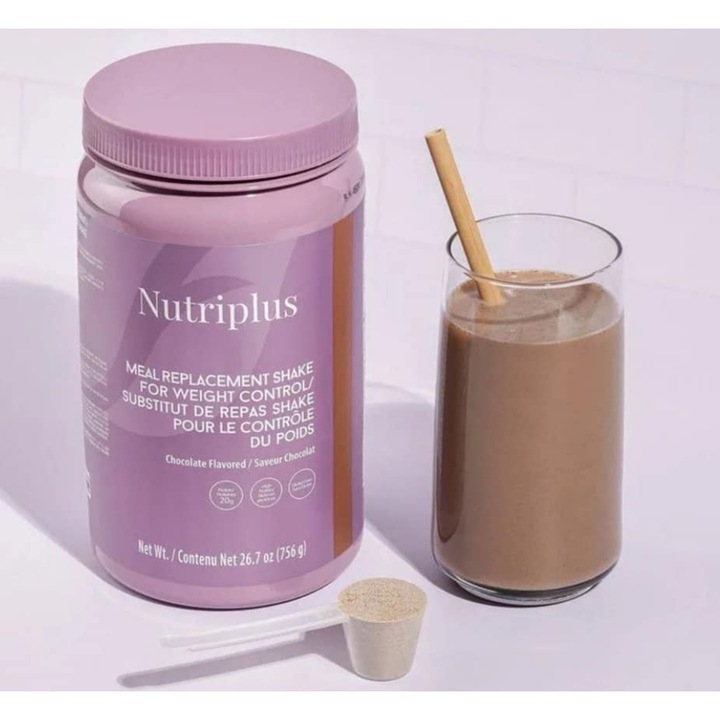 Shake cu Ciocolata, inlocuitor de masa, pentru slabit, 520g, Nutriplus, Farmasi - eMAG.ro