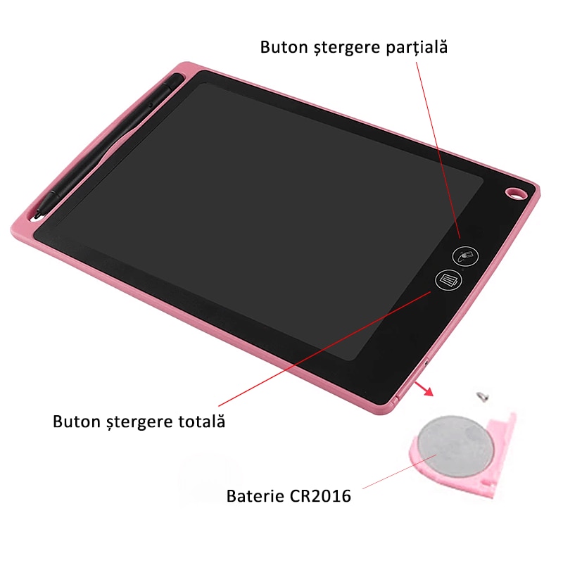 Tableta grafica 8.5 inch pentru scris si desenat cu ecran LCD, scris ...
