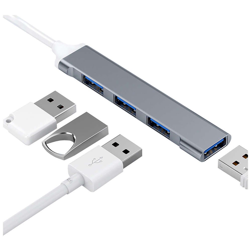 Hub USB Office Ultra Slim 4 porturi USB 3.0 USB-A 5 GB/s Port adaptor Splitter - eMAG.ro