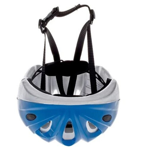 Casca de protectie copii, model uni, albastru cobalt, cu orificii de ...