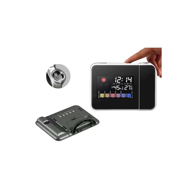 Ceas cu Proiector Multifunctional Impact Vision®, Fara Fir, cu ecran ...