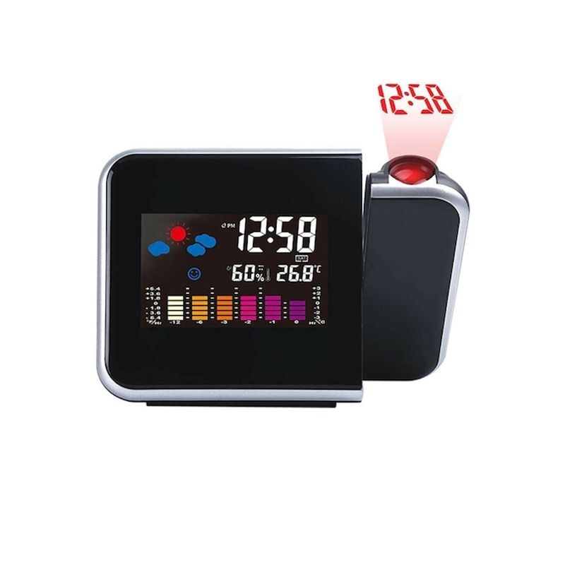 Ceas cu Proiector Multifunctional Impact Vision®, Fara Fir, cu ecran ...