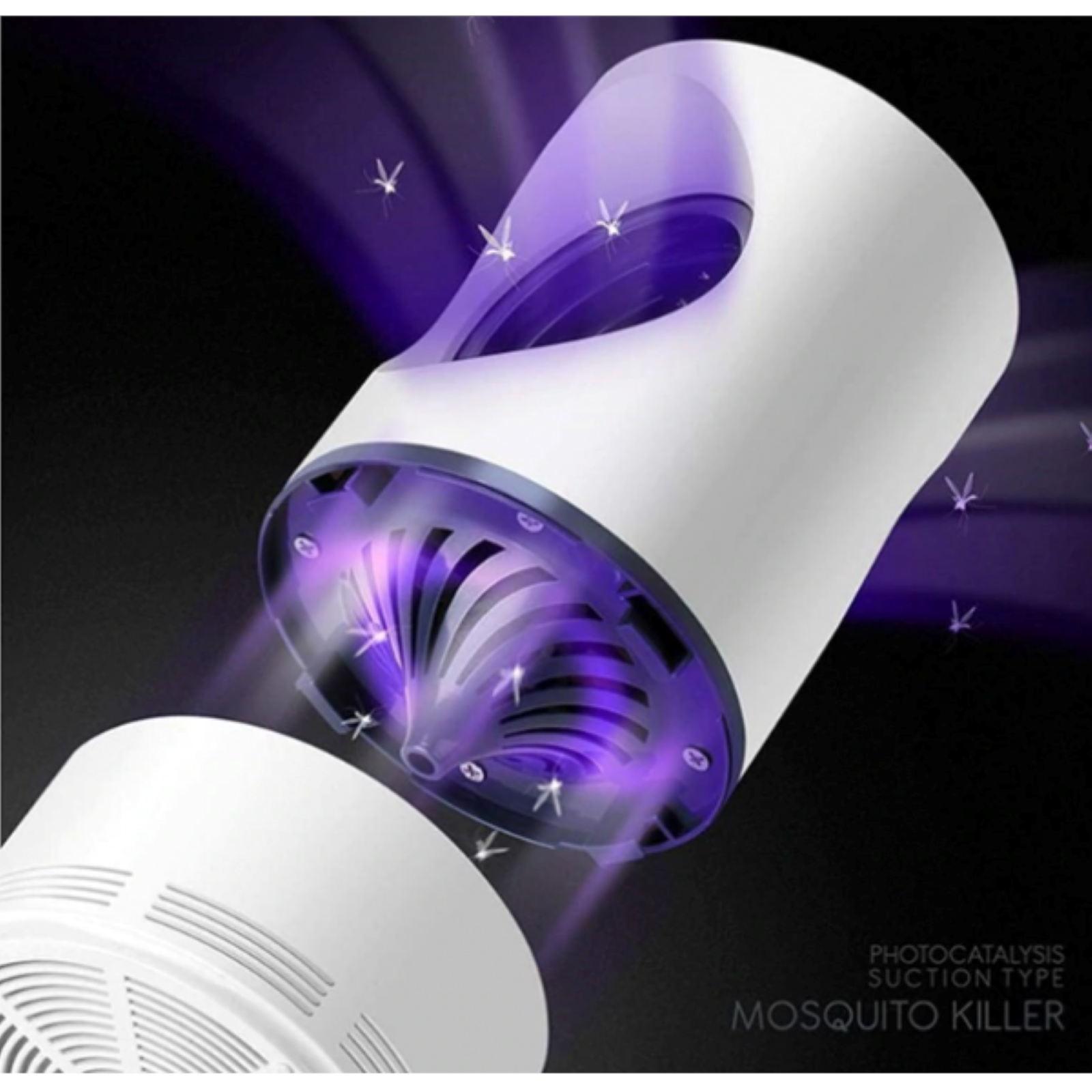 Lampa anti insecte si anti tantari, pentru interior, ventilator cu ...