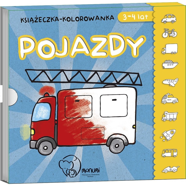 Cartea de colorat vehicule, Monumi, 3+ - eMAG.ro