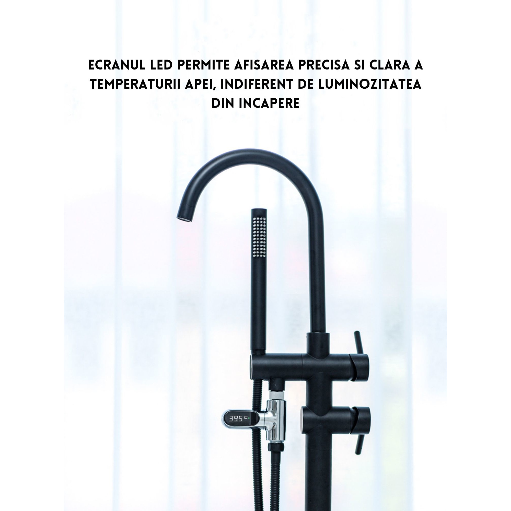 Termometru Digital pentru apa cu afisare LED, Senzor Temperatura 5-85°C ...