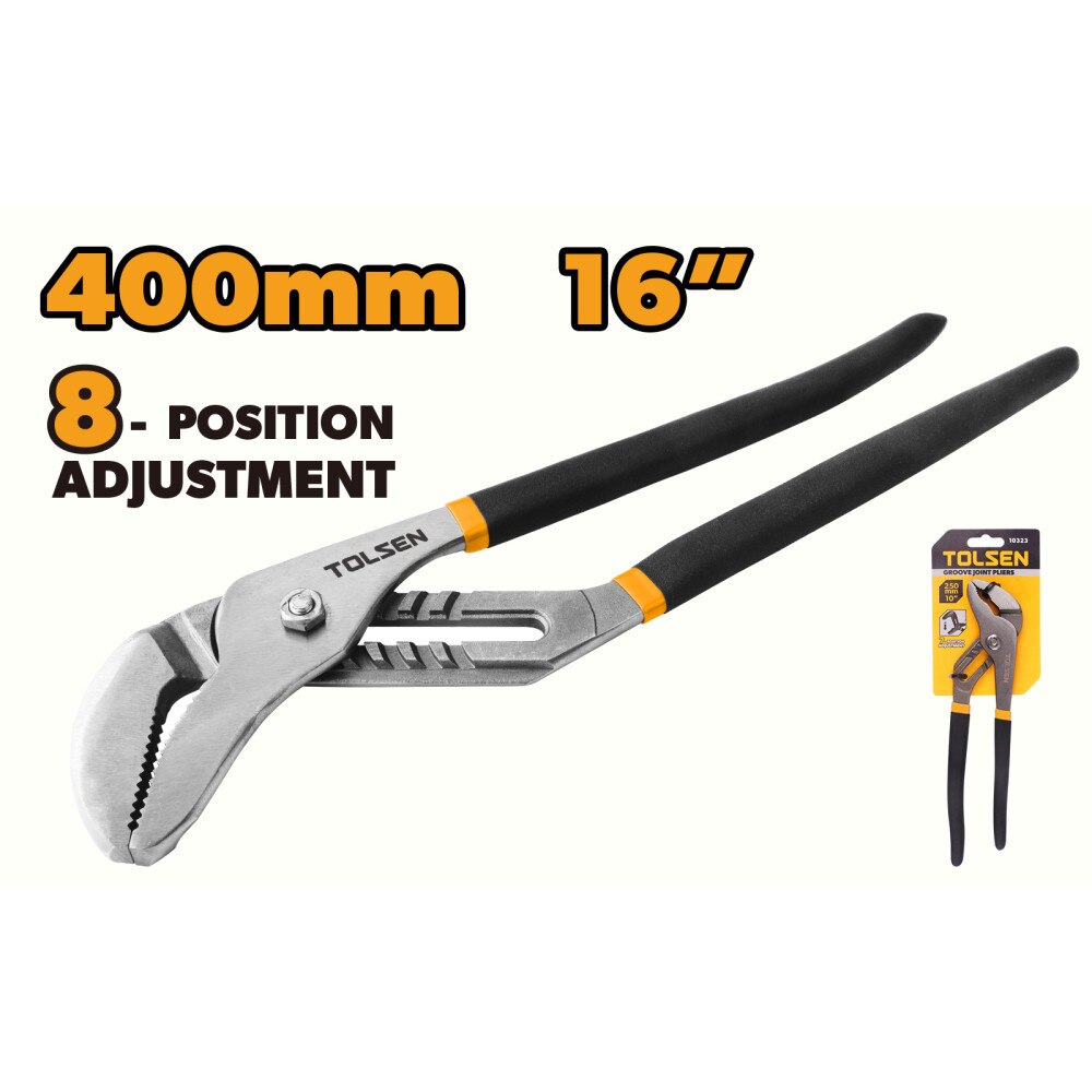 Cleste pentru tevi, 400 mm, 8 pozitii de reglare, Tolsen - eMAG.ro