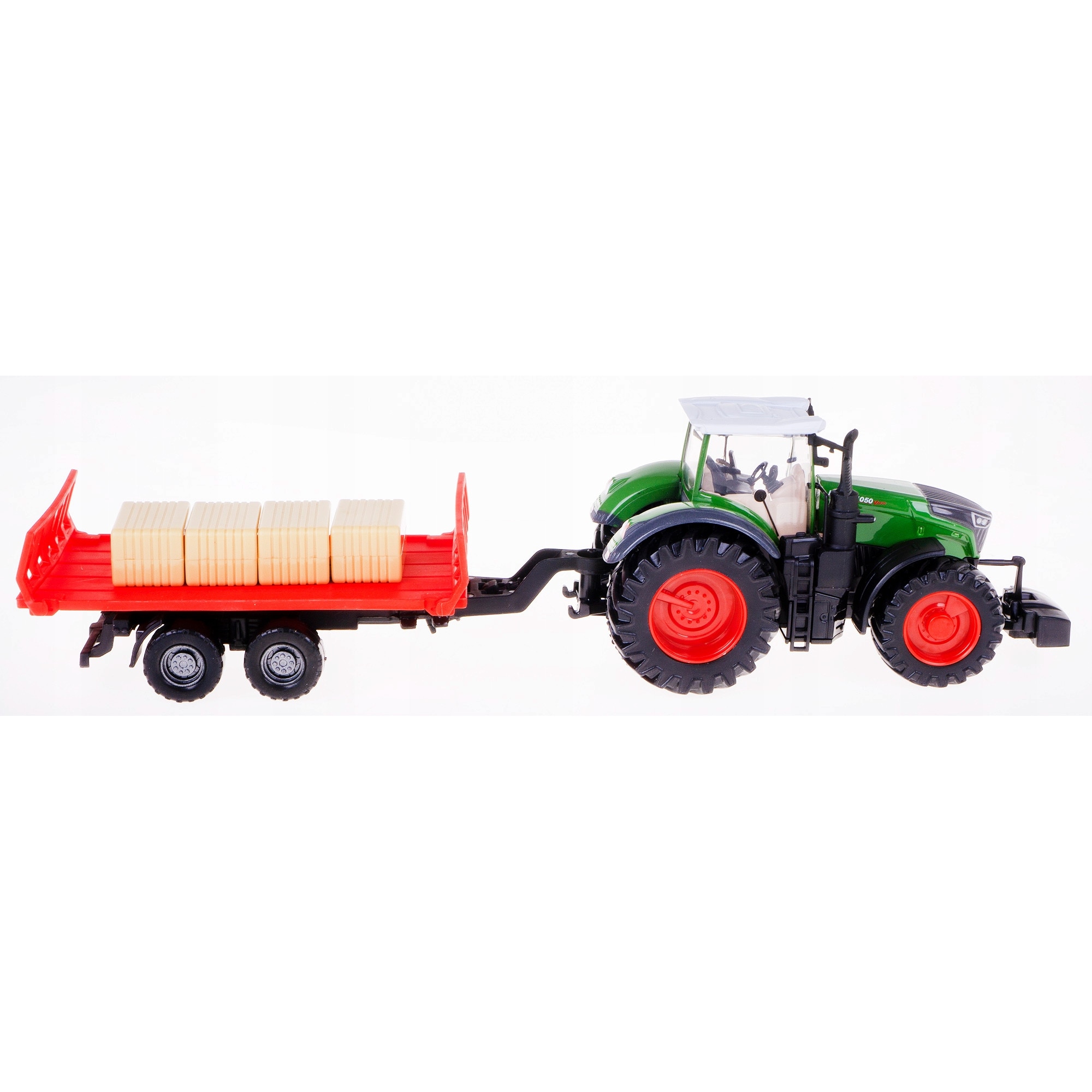 Macheta Tractor Fendt 1050 Vario cu remorca fan 1:43, FarmLand Bburago ...