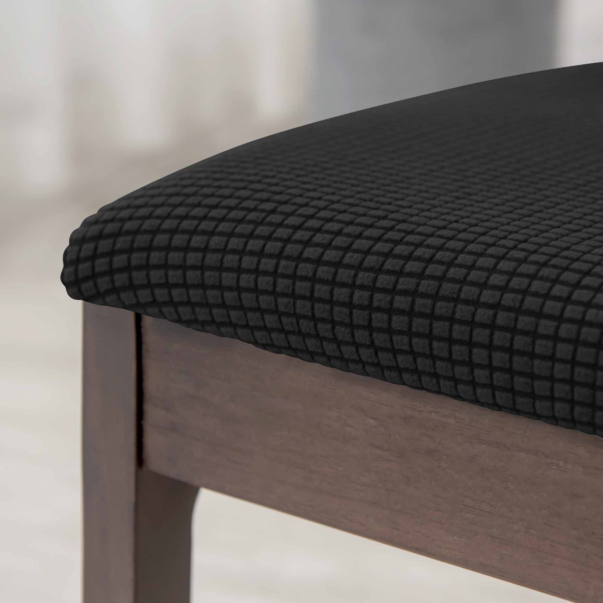 Husa pentru scaun Jacquard, Elastan, Negru - eMAG.ro