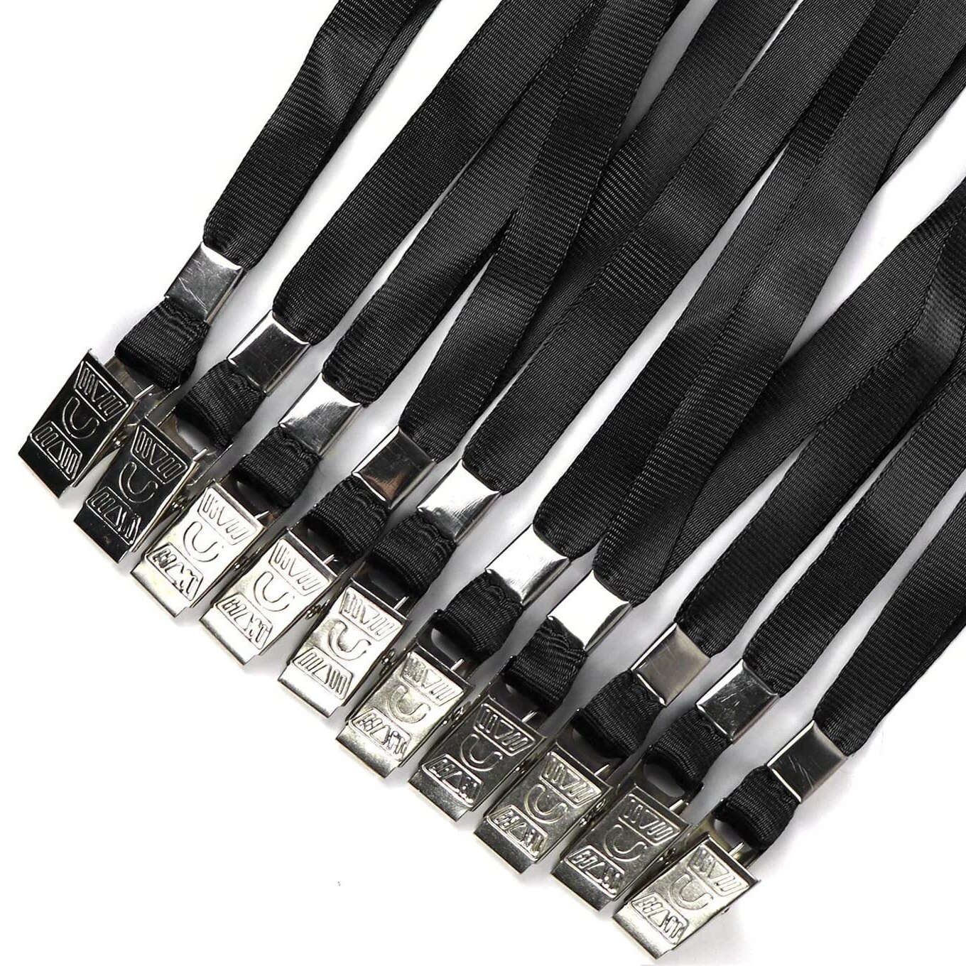 Snur textil pentru ecuson negru, cu clips, FLR, 50 buc/set - eMAG.ro