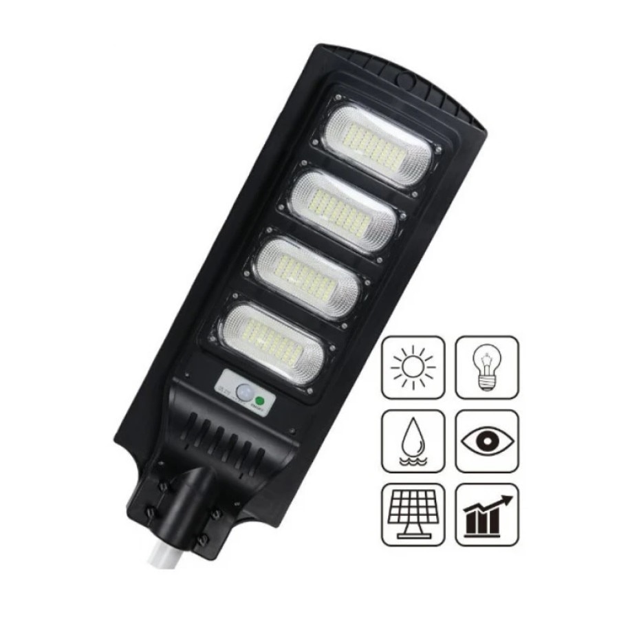 Set x4 Lampa Solara Proiector LED JORTAN, 800W cu Panou Solar ...