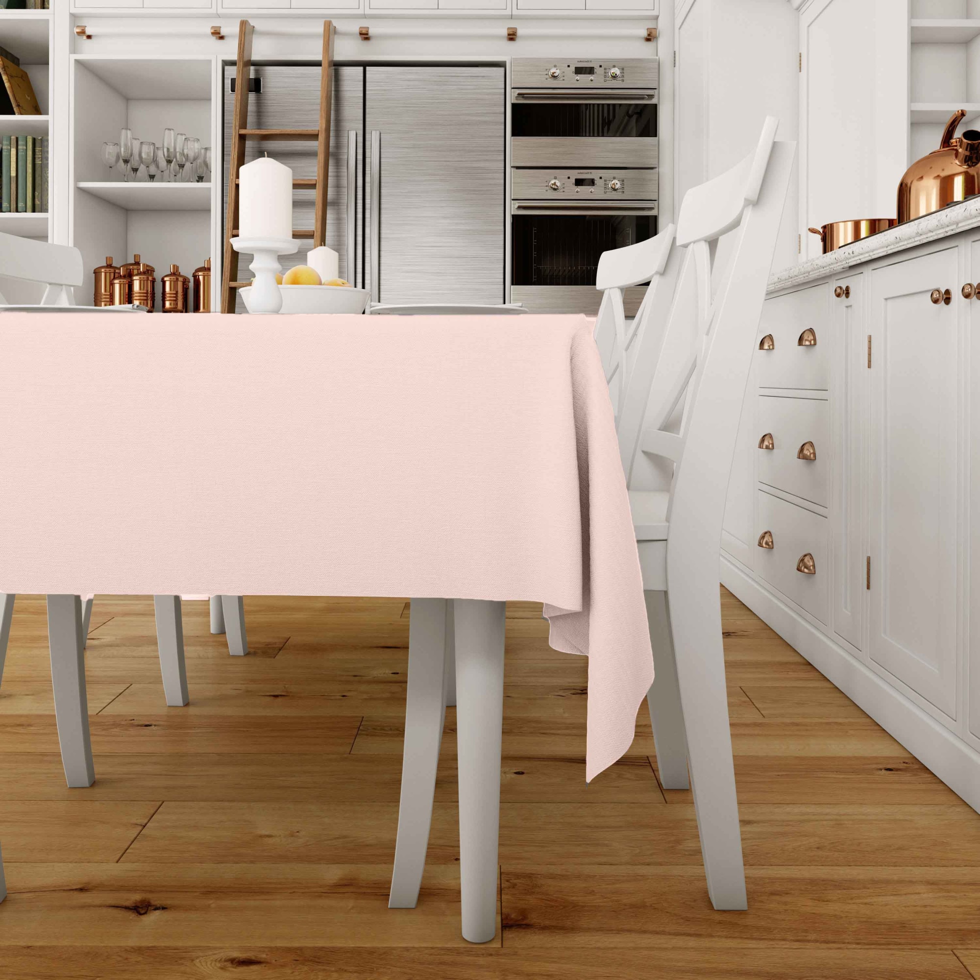 Fata de masa, Poliester, 140x240 cm, Roz - eMAG.ro