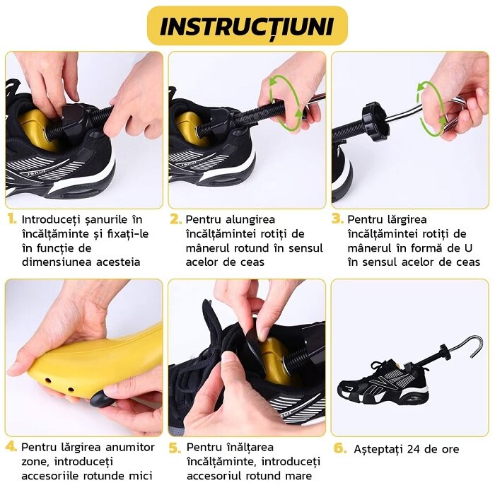 Set 2 Sanuri Pentru Largit si Alungit Pantofi, Welora®, Universal ...