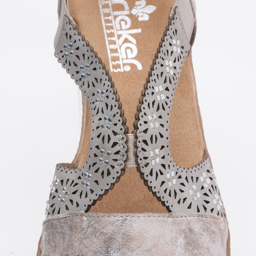 Sandale dama Rieker Linesa, multicolor, 42 - eMAG.ro