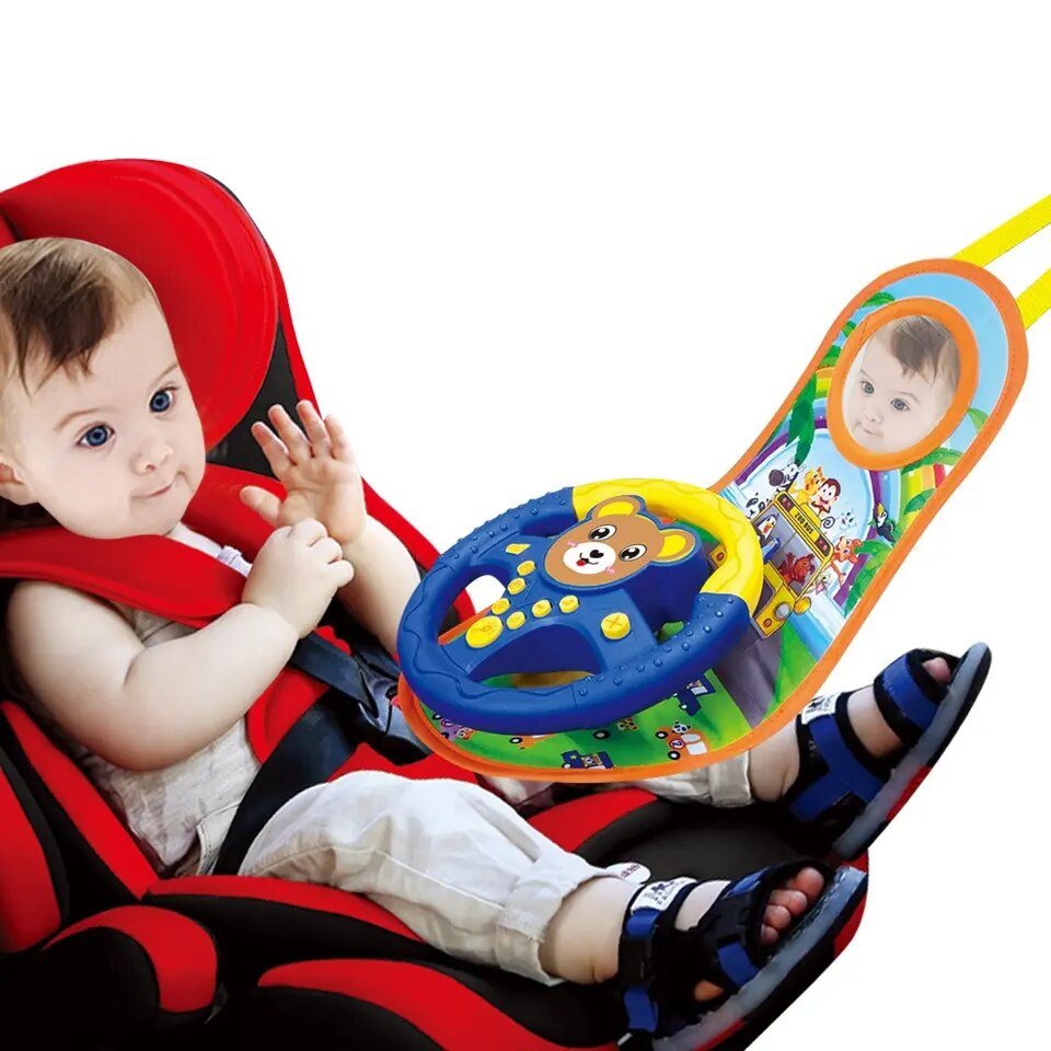 Set Interactiv Bebelusi, Volan cu Sunete, Lumini si Oglinda, De Agatat ...