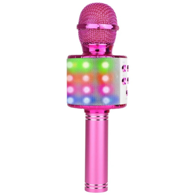 Microfon karaoke cu boxa, Manta, Bluetooth, roz - eMAG.ro