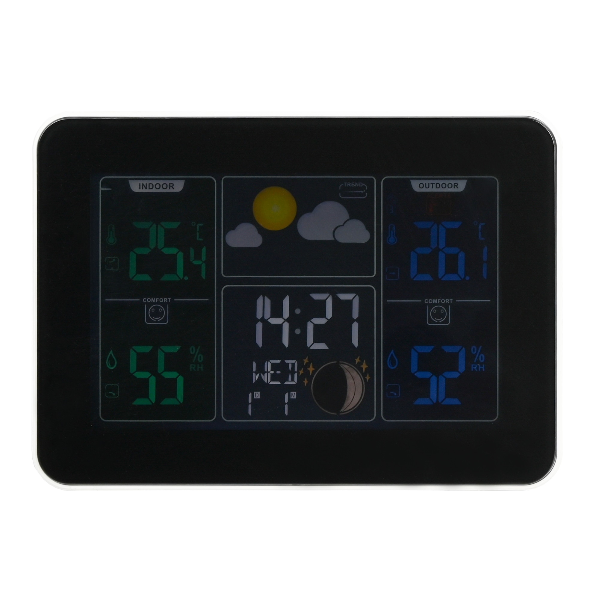 Statie Meteo cu senzor exterior wireless, Benson, termometru, barometru ...