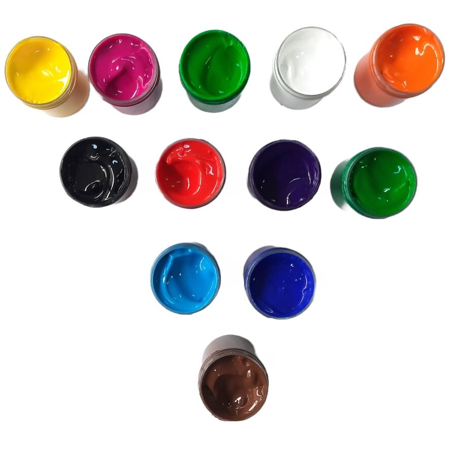 Acuarele acrilice, Acrilia Daco, 12 buc/set, 20 ml, pentru copii ...