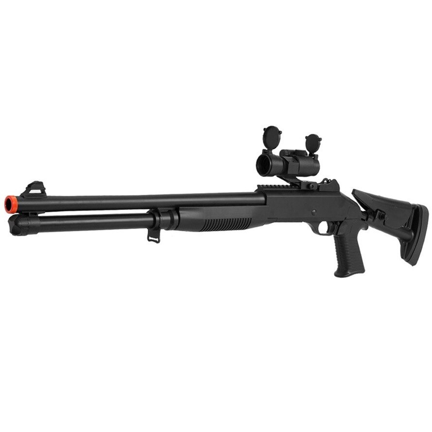 Pusca airsoft shotgun M-186A, 92cm, cal. 6mm, 1.9 kg - eMAG.ro