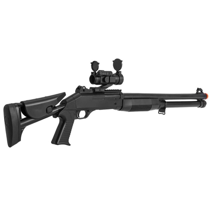 Pusca airsoft shotgun M-186A, 92cm, cal. 6mm, 1.9 kg - eMAG.ro