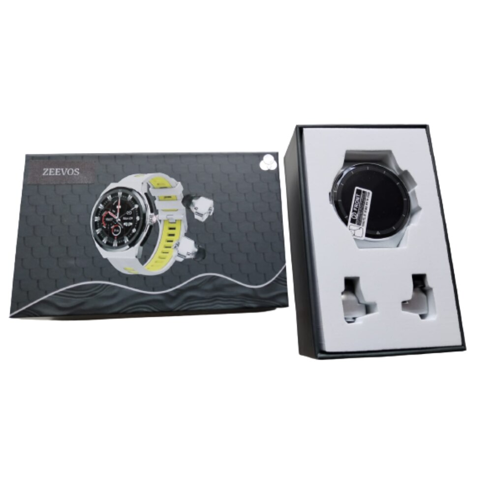 Ceas smartwatch ZEEVOS cu casti bluetooth incorporate, monitorizare ...