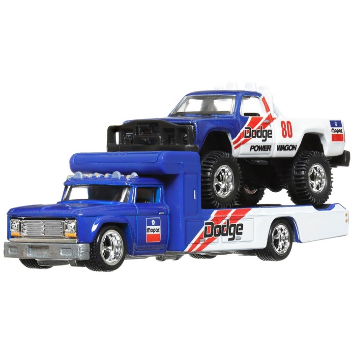 Machete Hot Wheels Premium Dodge Macho Power Wagon si Retro Rig - 1/64 ...