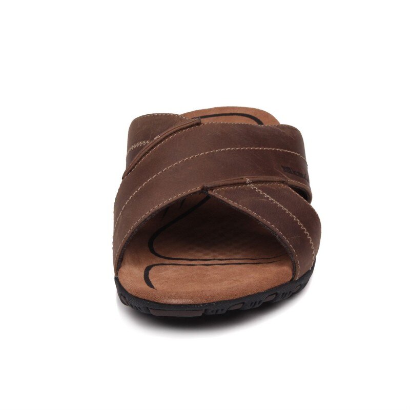 Slapi barbati Karrimor Slide, piele naturala, Maro inchis, 44 EU - eMAG.ro