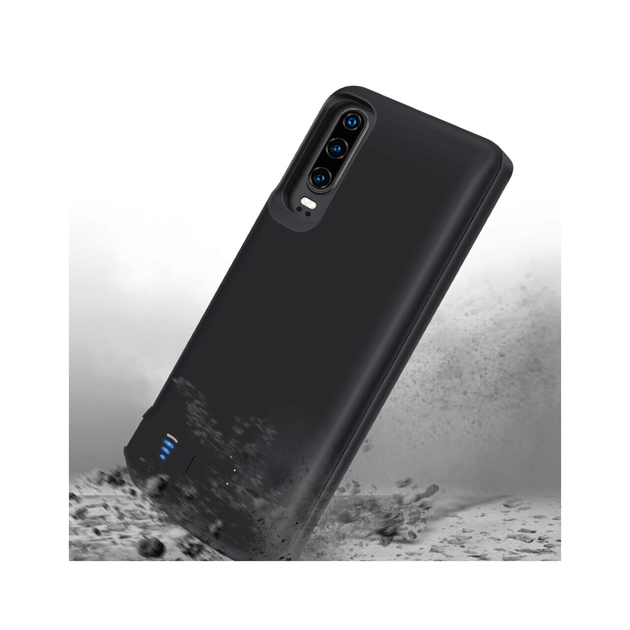Huawei P30 Pro készülékkel kompatibilis burkolat 5000 mAh Techsuit Power Pro fekete ...