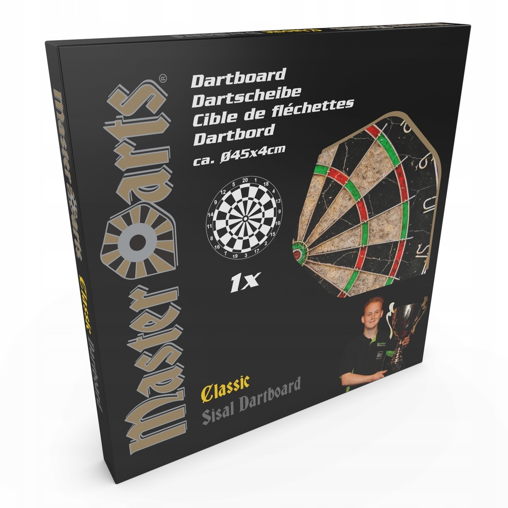 Tabla Darts, Master Darts, 45 cm, Multicolor - eMAG.ro