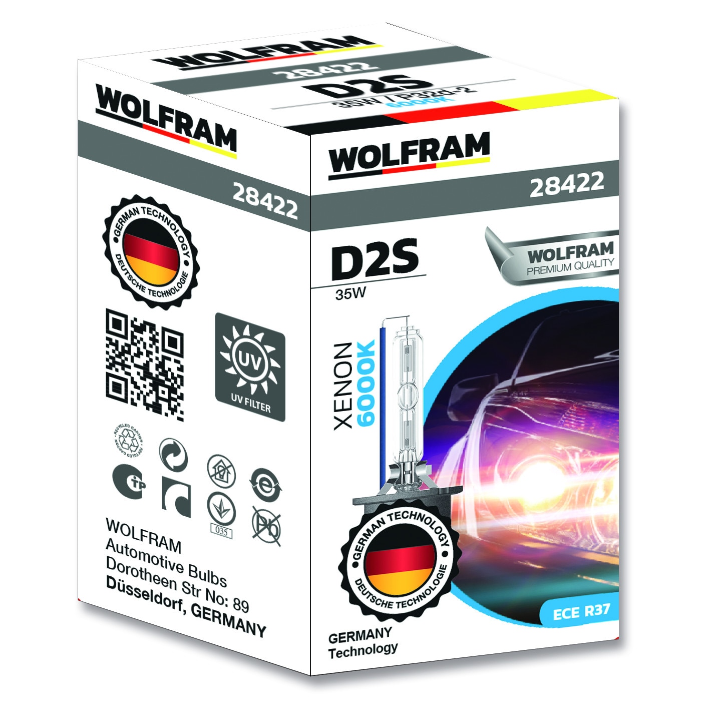 Bec Xenon D2S 6000K Wolfram - eMAG.ro