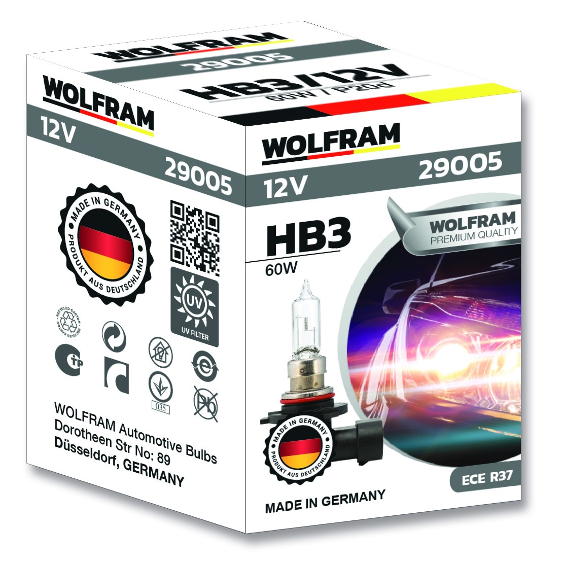 Bec Halogen HB3 9005 Wolfram - eMAG.ro